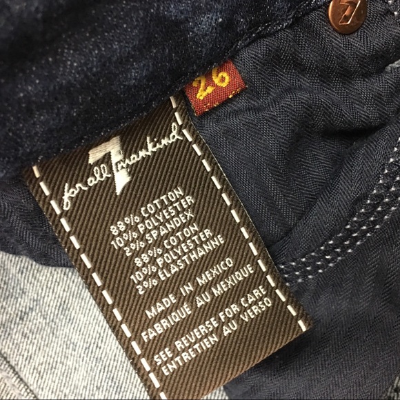 7 For All Mankind | Jeans | 7fam A Pocket Medium Wash Raw Hem Jeans ...